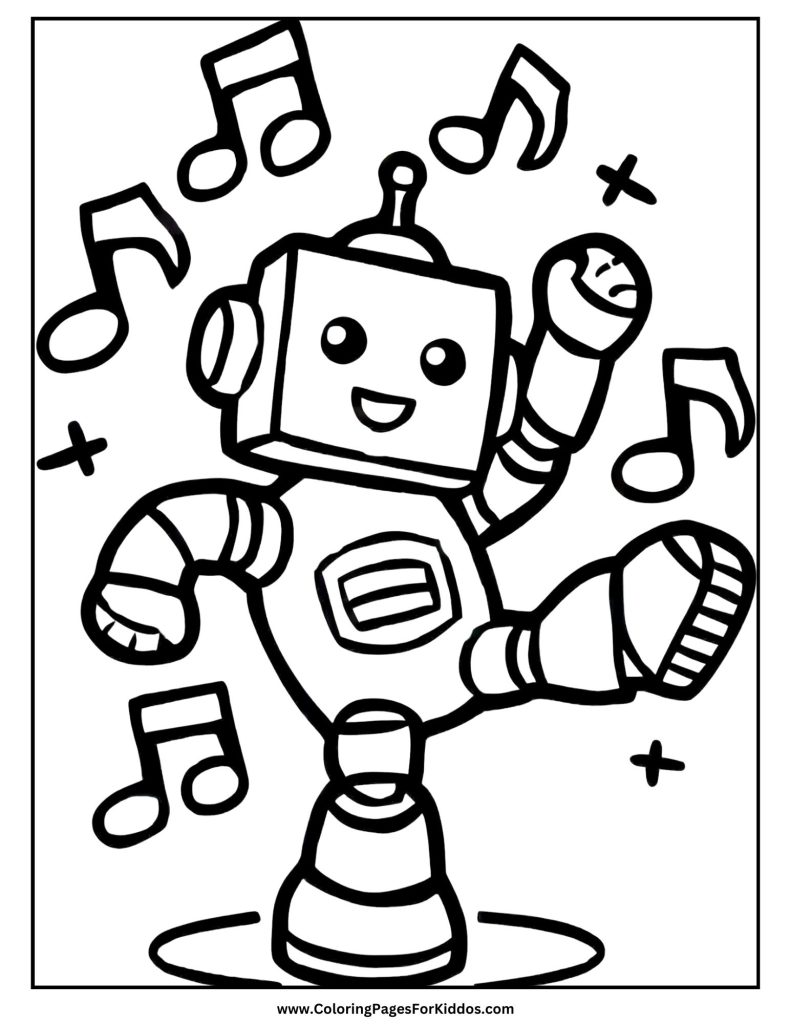 Robot Coloring Pages: 10 Free Printable PDFs