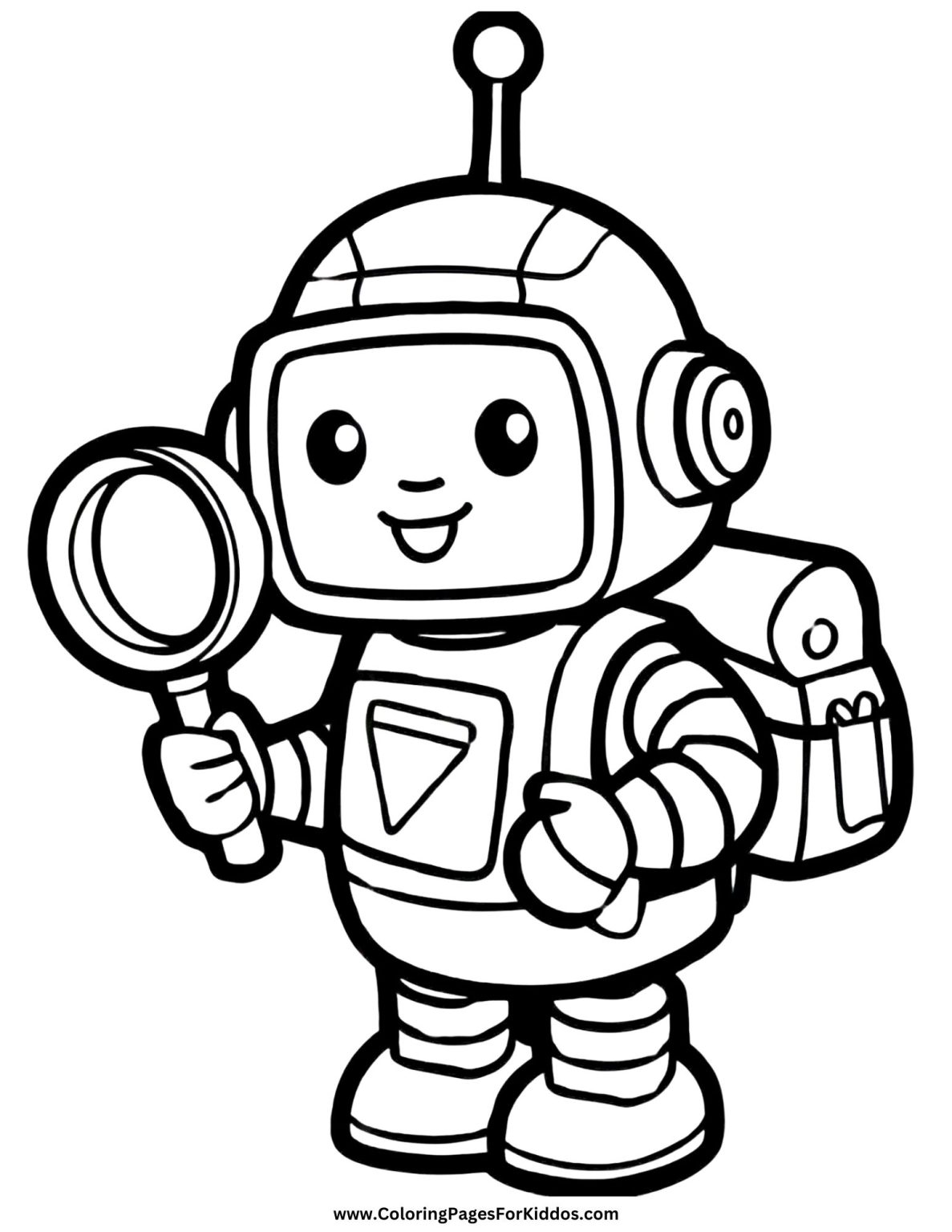 Robot Coloring Pages: 10 Free Printable PDFs