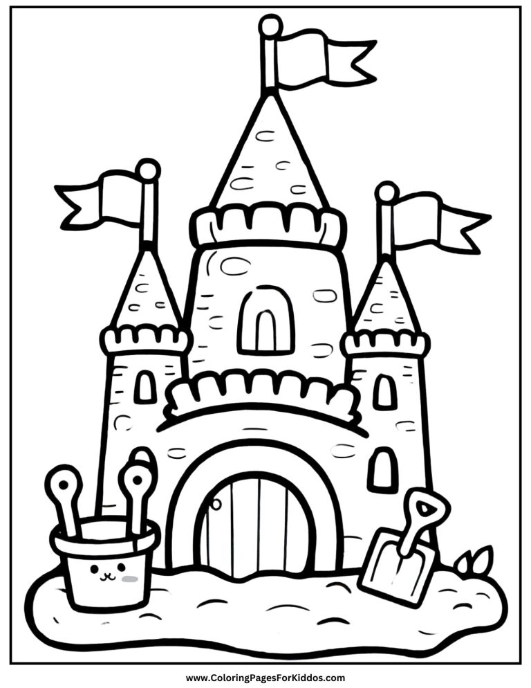 Beach Coloring Pages: 10 Free Printable PDFs