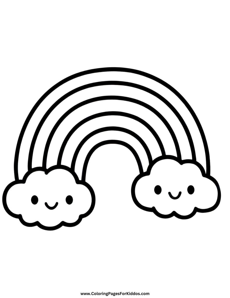 Rainbow Coloring Pages: 10 Free Printable PDFs
