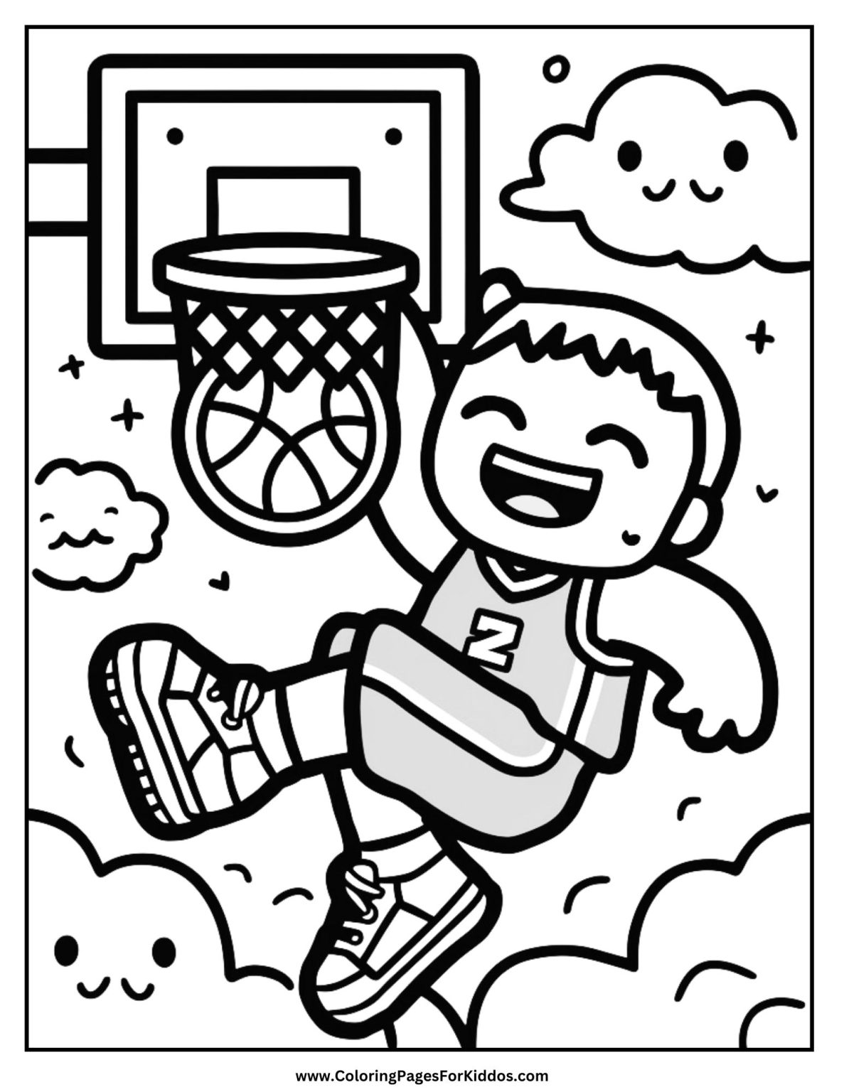 Basketball Coloring Pages: 10 Free Printable PDFs