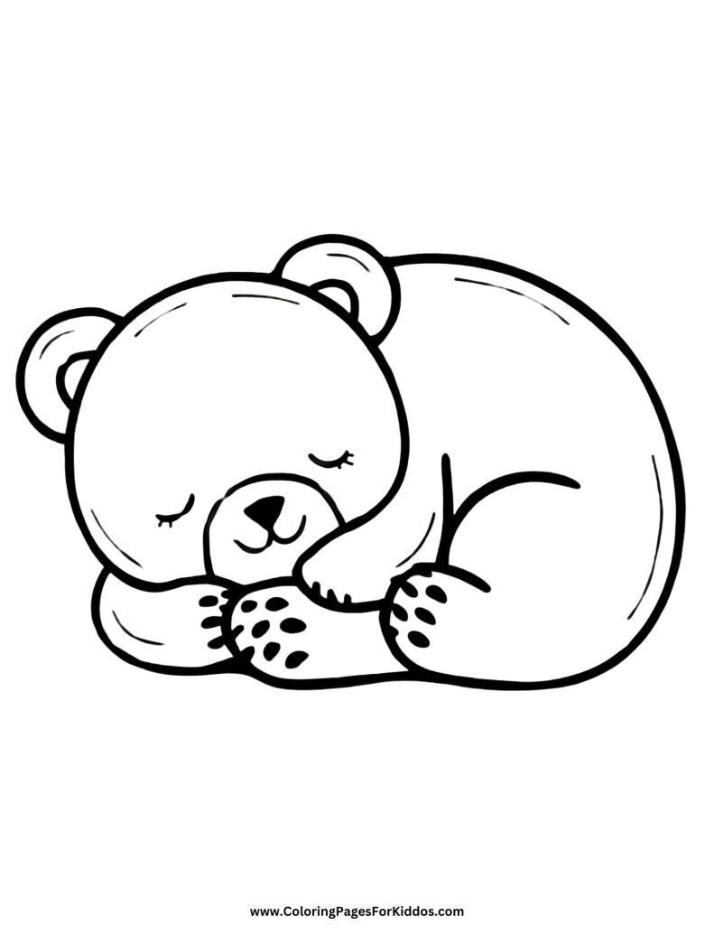 Bear Coloring Pages: 10 Free Printable PDFs