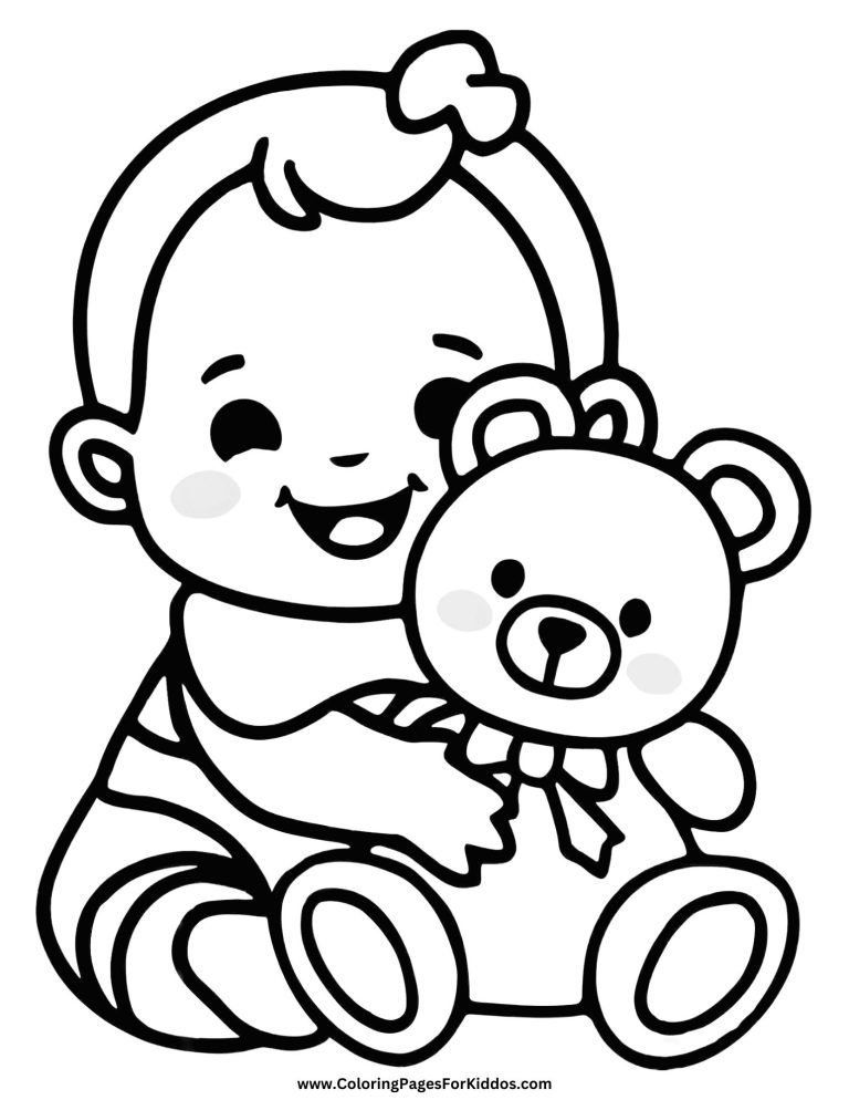 Baby Coloring Pages: 10 Free Printable PDFs