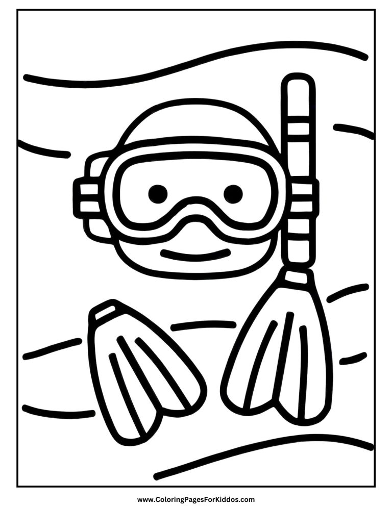 Beach Coloring Pages: 10 Free Printable PDFs