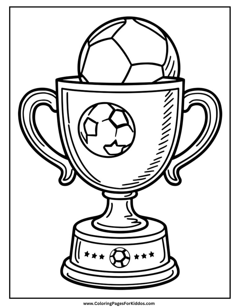 Soccer Coloring Pages: 10 Free Printable PDFs
