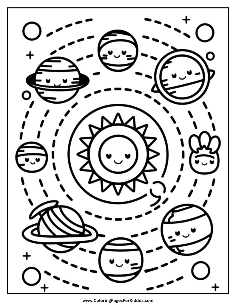 Solar System Coloring Pages: 10 Free Printable PDF