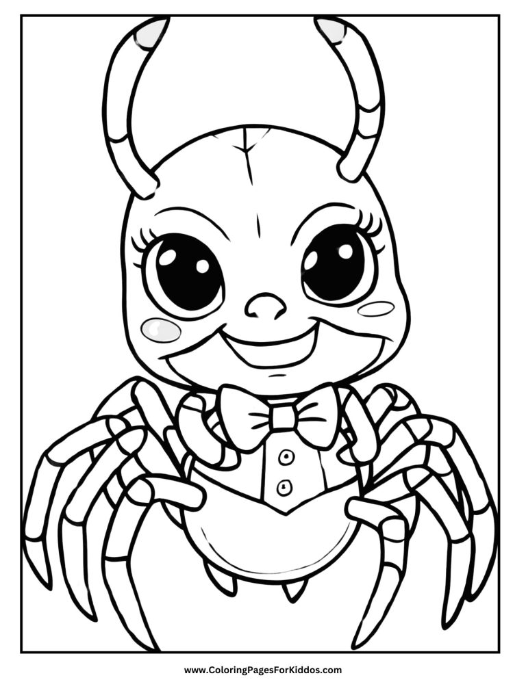 Spider Coloring Pages: 10 Free Printable PDFs