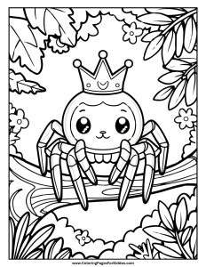 Spider Coloring Pages: 10 Free Printable PDFs