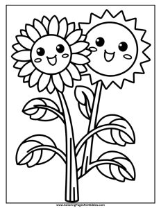 Sunflower Coloring Pages: 10 Free Printable PDFs