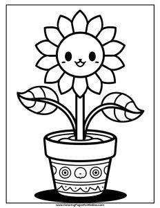 Sunflower Coloring Pages: 10 Free Printable PDFs