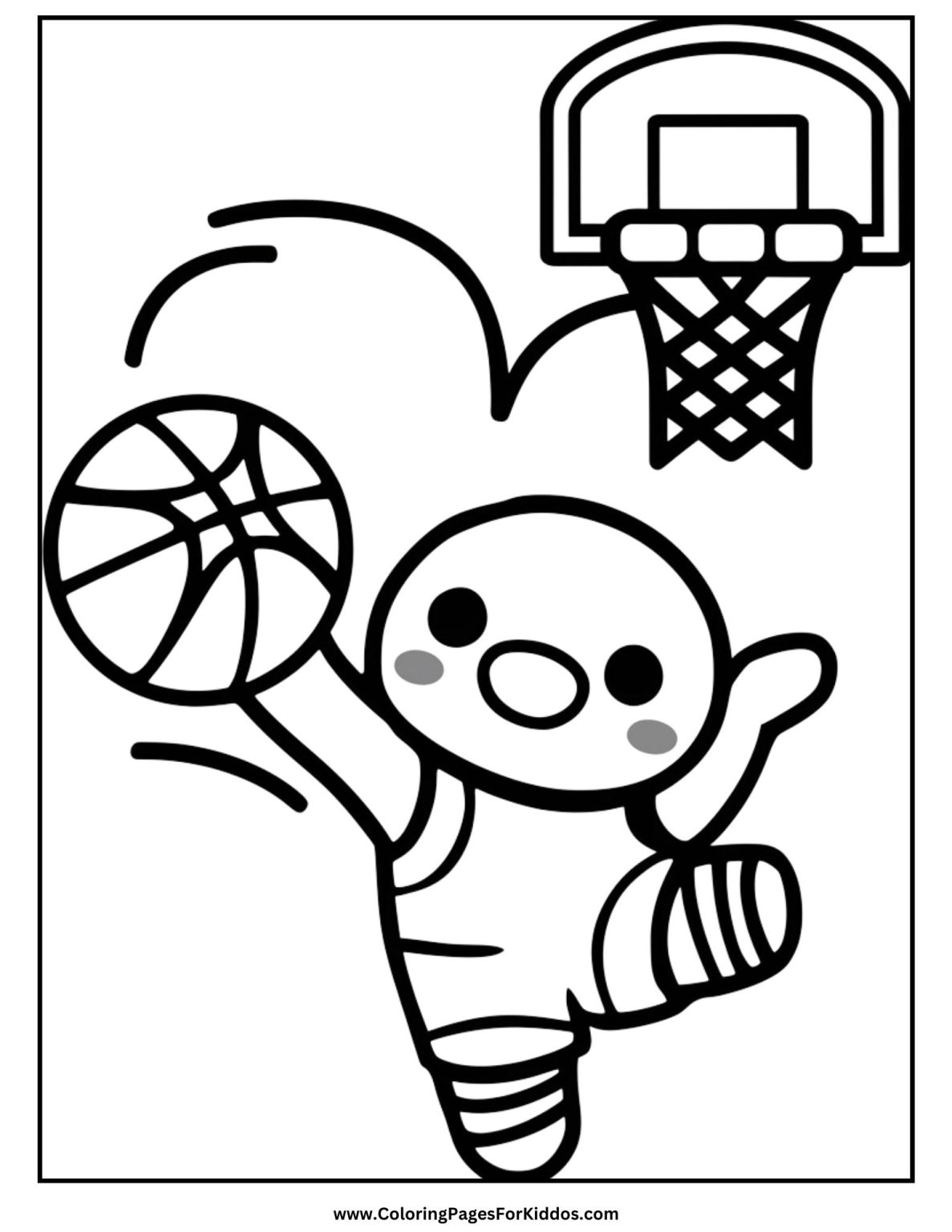 Basketball Coloring Pages: 10 Free Printable PDFs