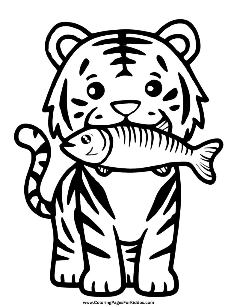 Tiger Coloring Pages: 10 Free Printable PDFs