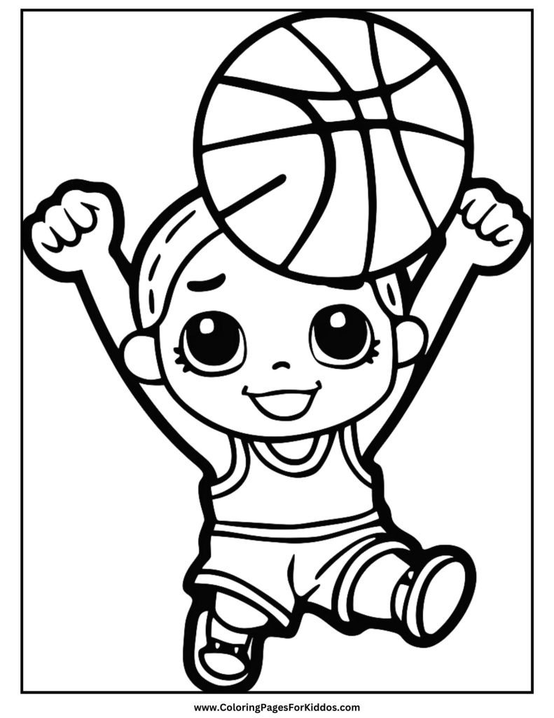 Basketball Coloring Pages: 10 Free Printable PDFs
