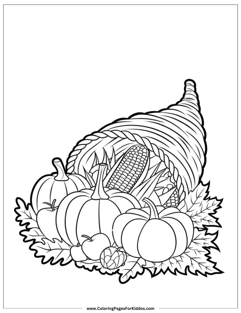 Thanksgiving Coloring Pages: 48 Free Printable PDFs