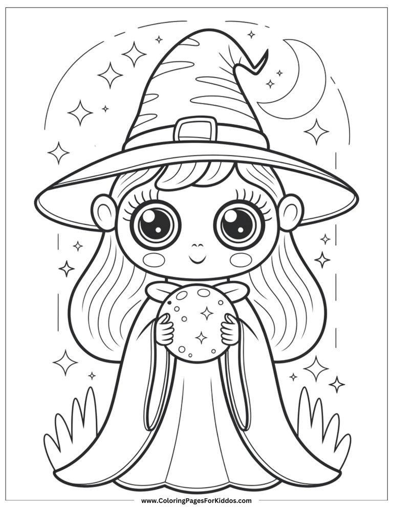 Witch Coloring Pages: 48 Free Printable PDFs