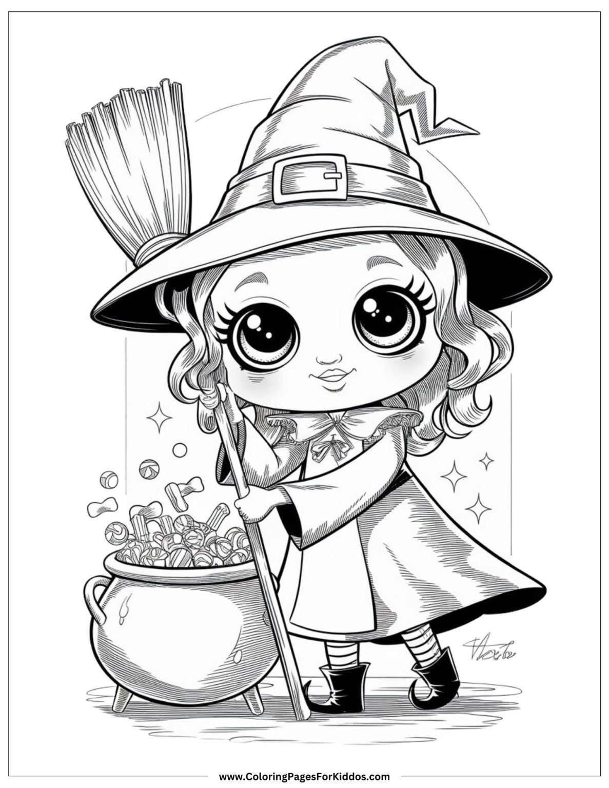 Witch Coloring Pages: 48 Free Printable PDFs