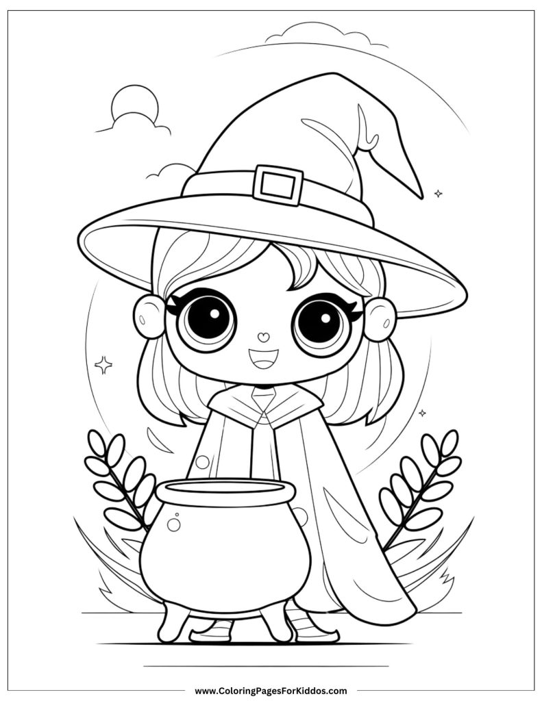 Witch Coloring Pages: 48 Free Printable PDFs