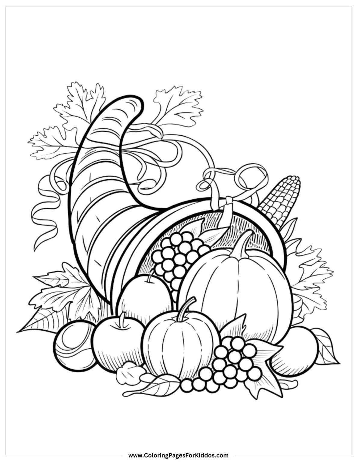 Thanksgiving Coloring Pages: 48 Free Printable PDFs