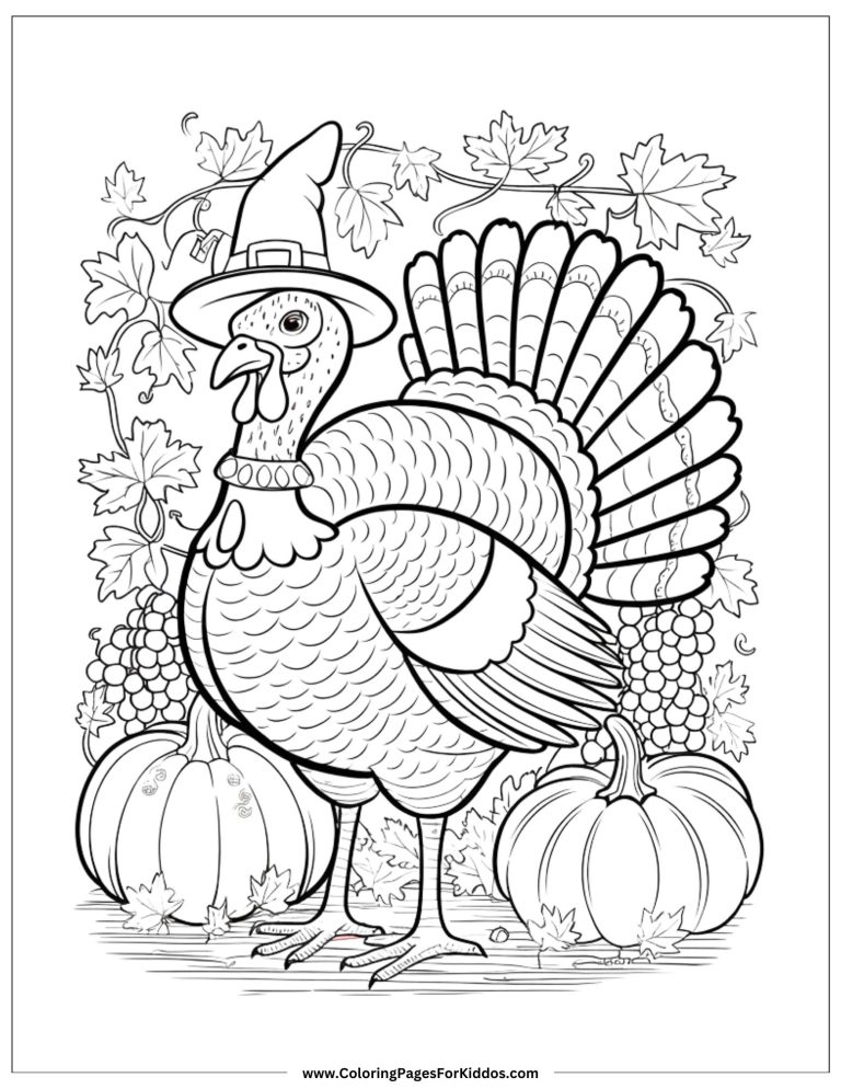 Thanksgiving Coloring Pages: 48 Free Printable PDFs
