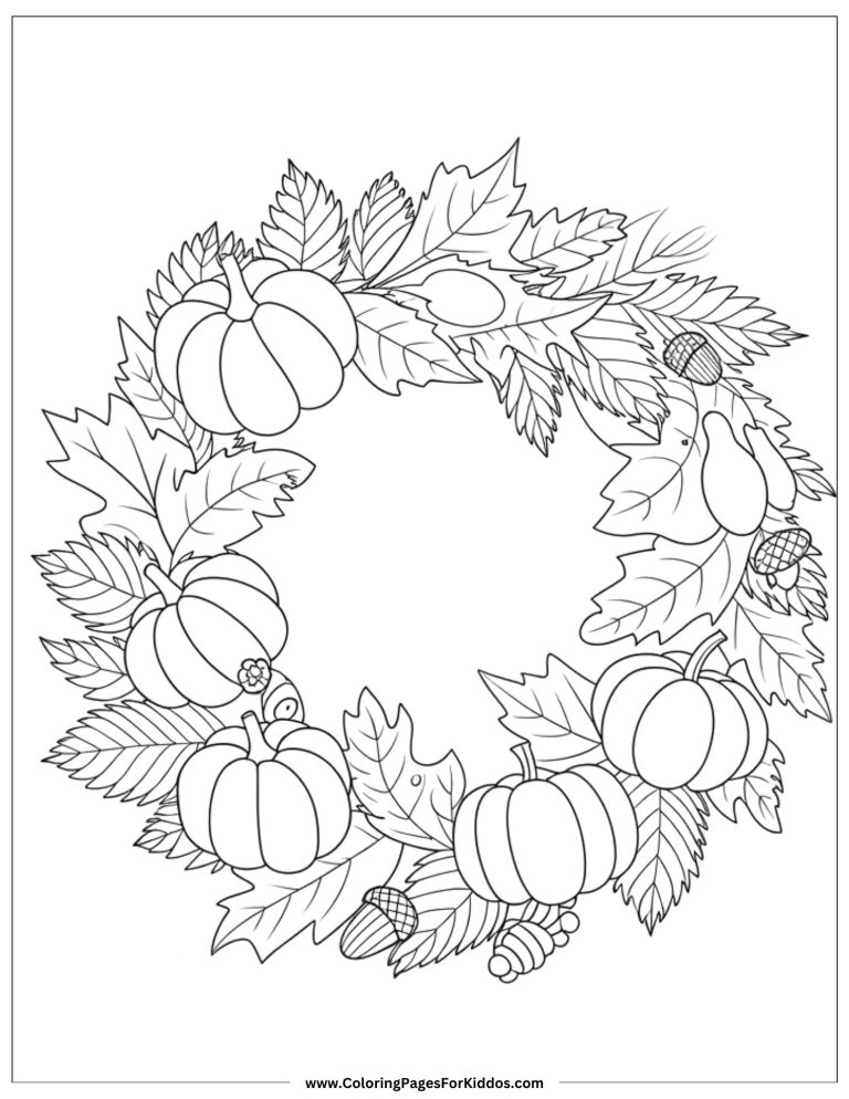 Fall Coloring Pages: 48 Free Printable PDFs