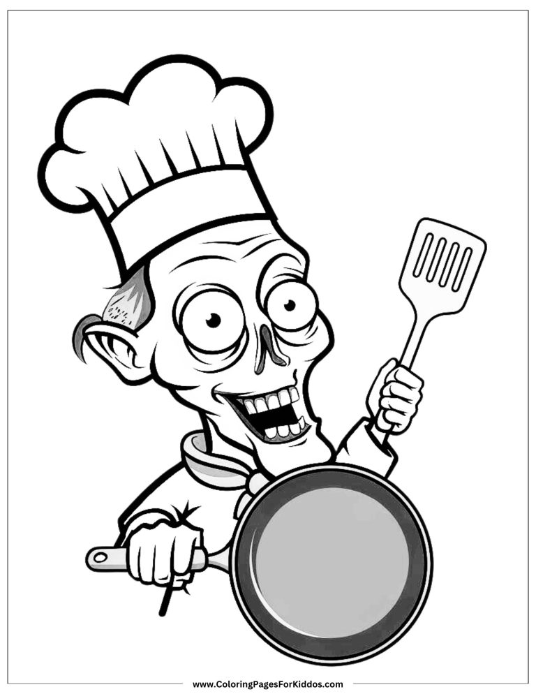Zombie Coloring Pages: 48 Free Printable PDFs