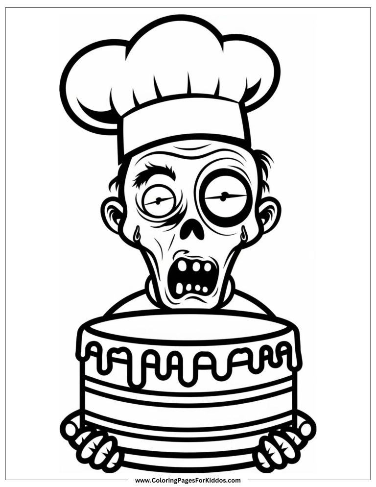 Zombie Coloring Pages: 48 Free Printable PDFs