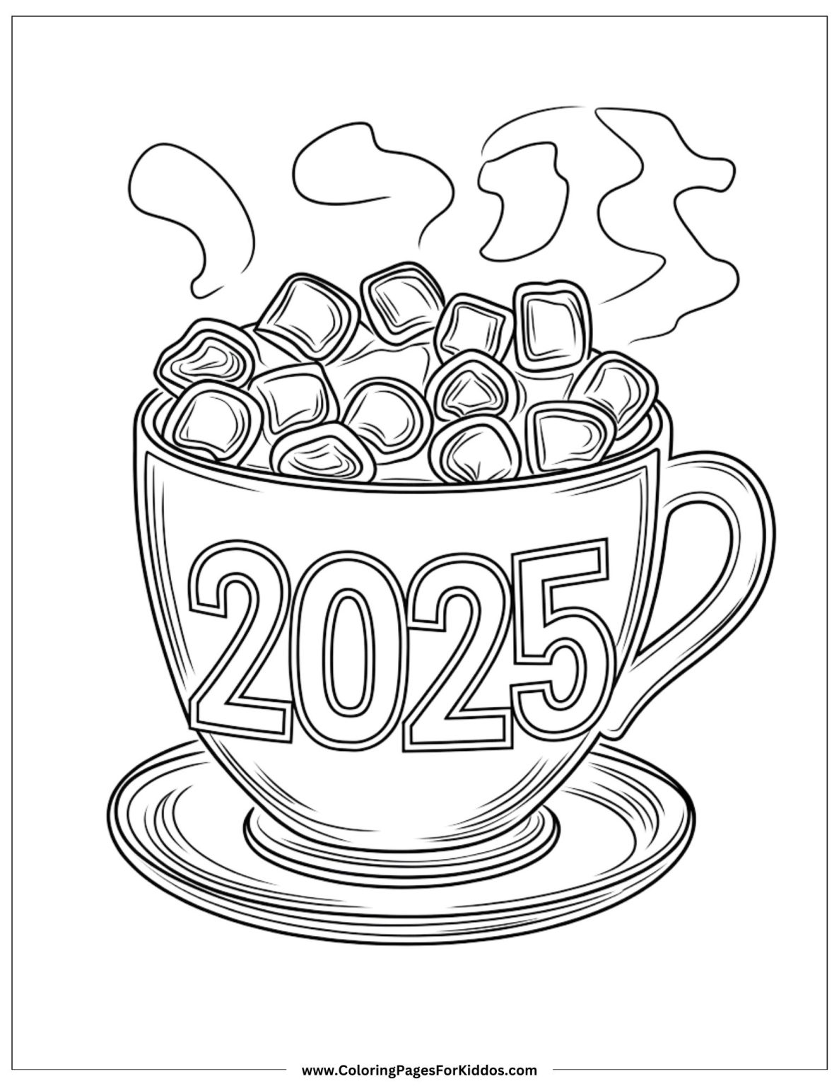 New Year's Coloring Pages: 48 Free Printable PDFs