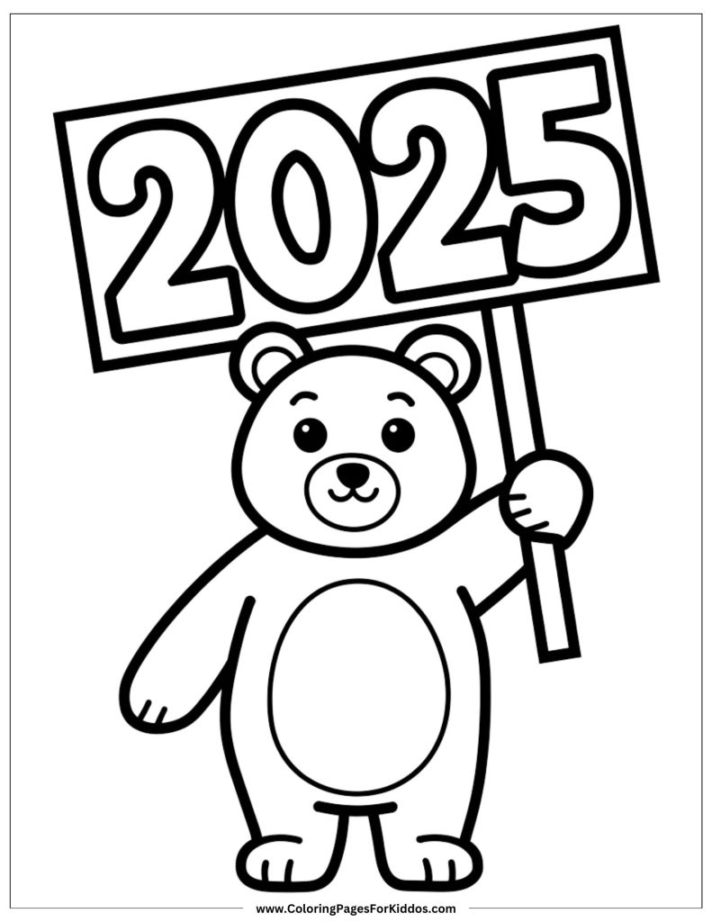 New Year's Coloring Pages: 48 Free Printable PDFs