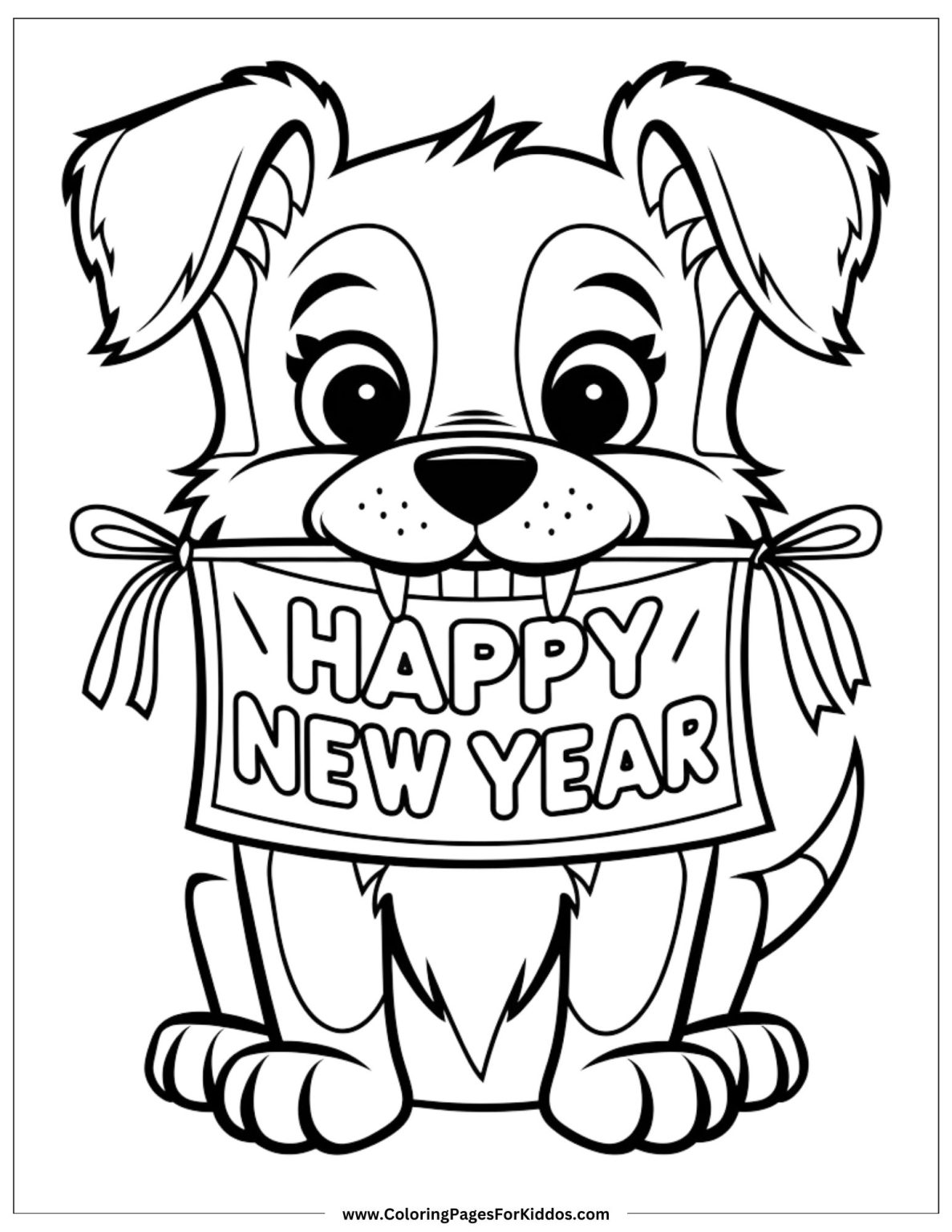 New Year's Coloring Pages: 48 Free Printable PDFs