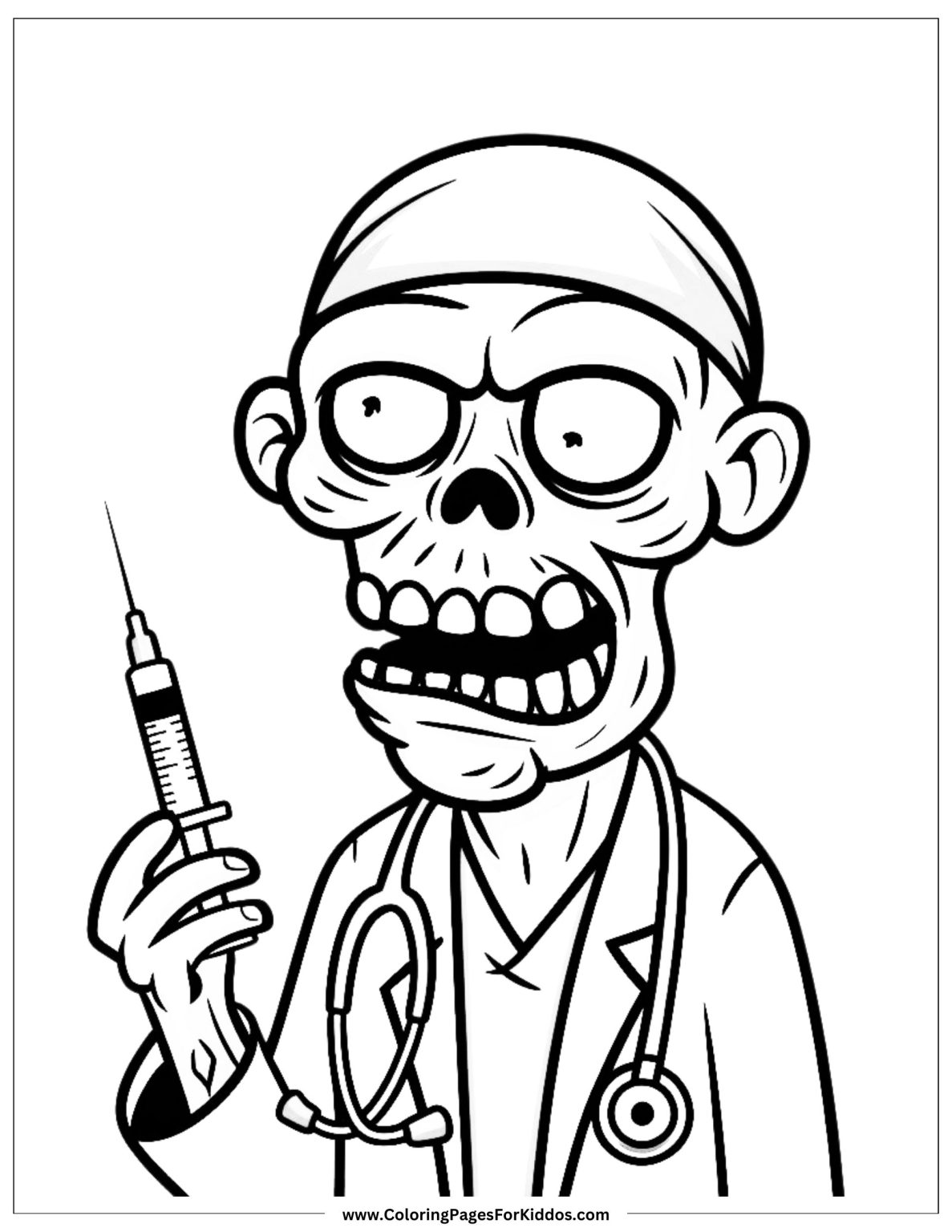 Zombie Coloring Pages: 48 Free Printable PDFs