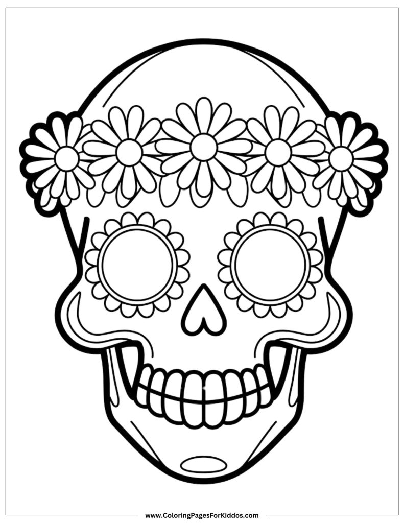 Skull Coloring Pages: 48 Free Printable PDFs