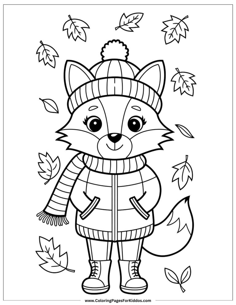 Winter Coloring Pages: 48 Free Printable PDFs