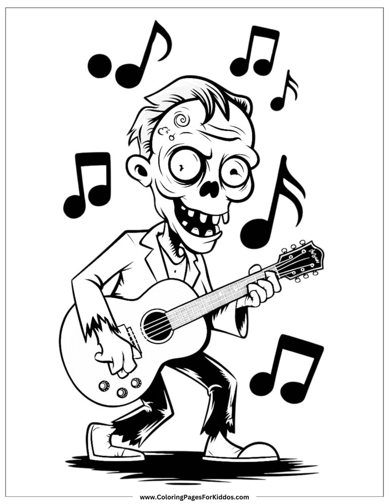 Zombie Coloring Pages: 48 Free Printable PDFs