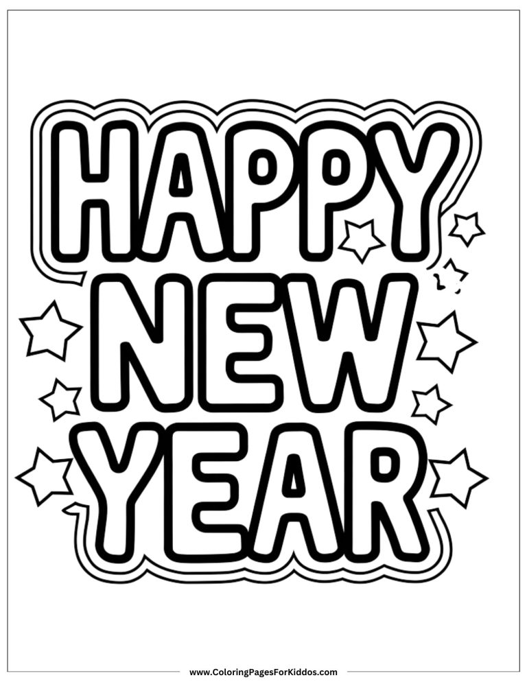 January Coloring Pages: 48 Free Printable PDFs