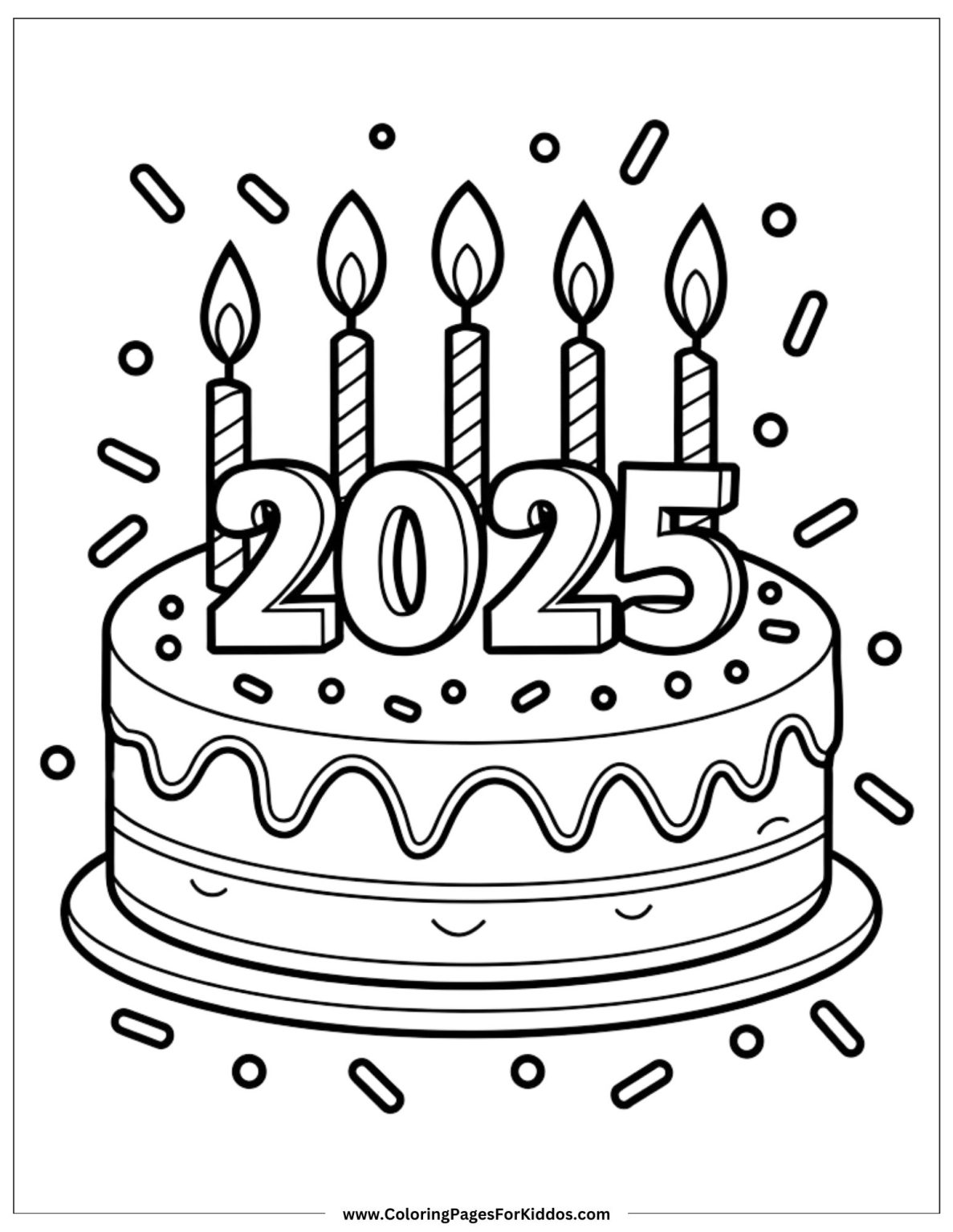 New Year's Coloring Pages: 48 Free Printable PDFs