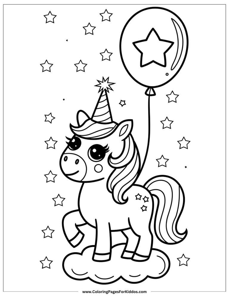New Year's Coloring Pages: 48 Free Printable PDFs