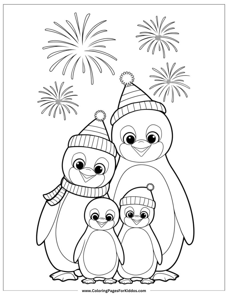 January Coloring Pages: 48 Free Printable PDFs
