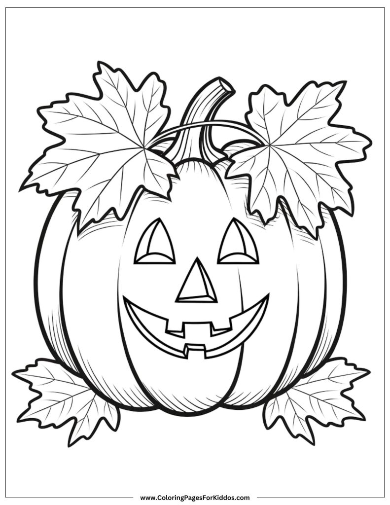 Pumpkin Coloring Pages: 48 Free Printable PDF