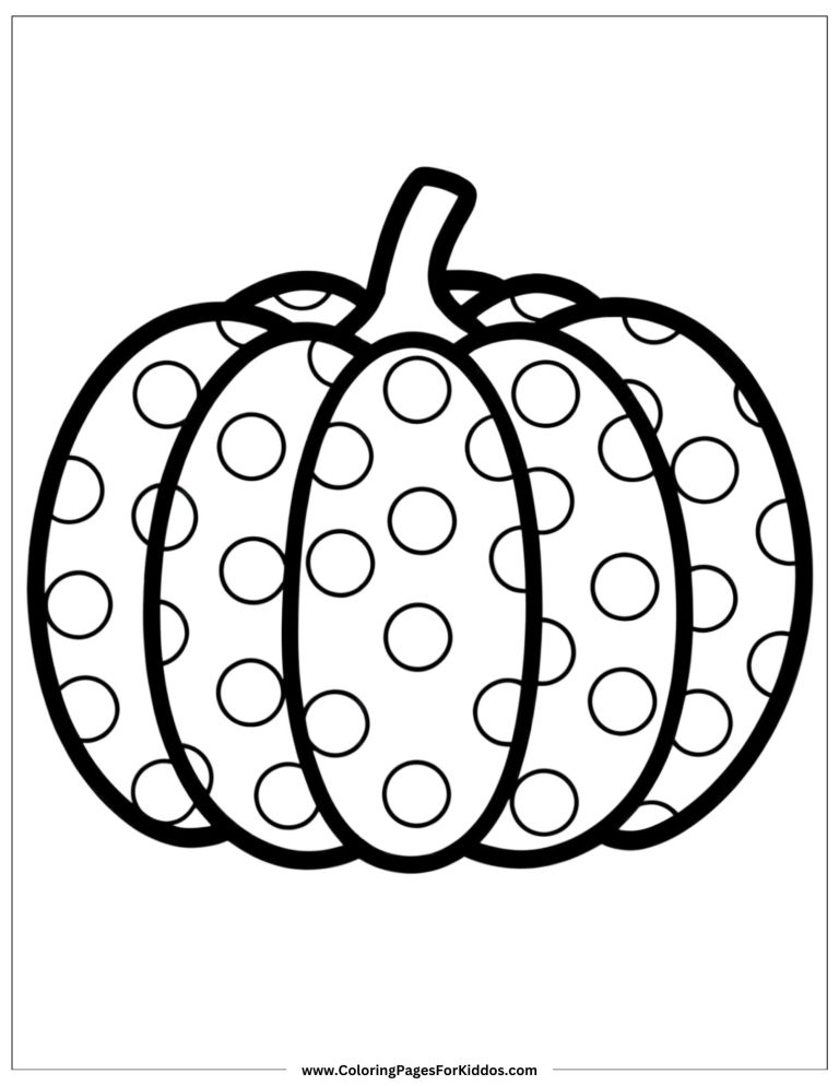 Pumpkin Coloring Pages: 48 Free Printable PDF