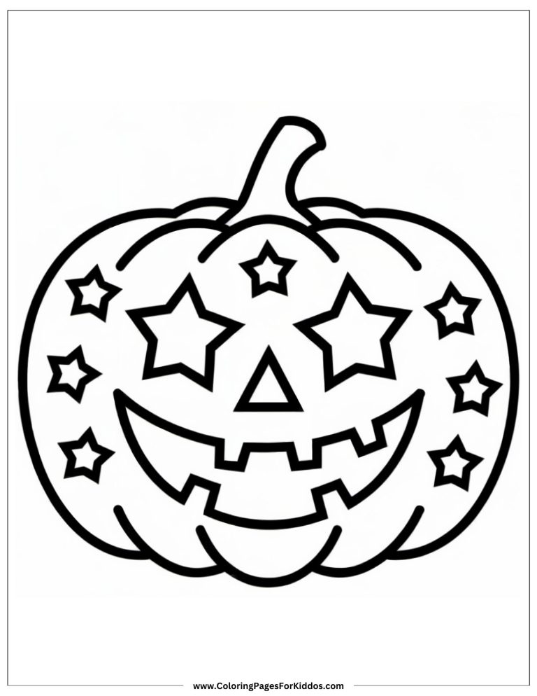 Pumpkin Coloring Pages: 48 Free Printable PDF