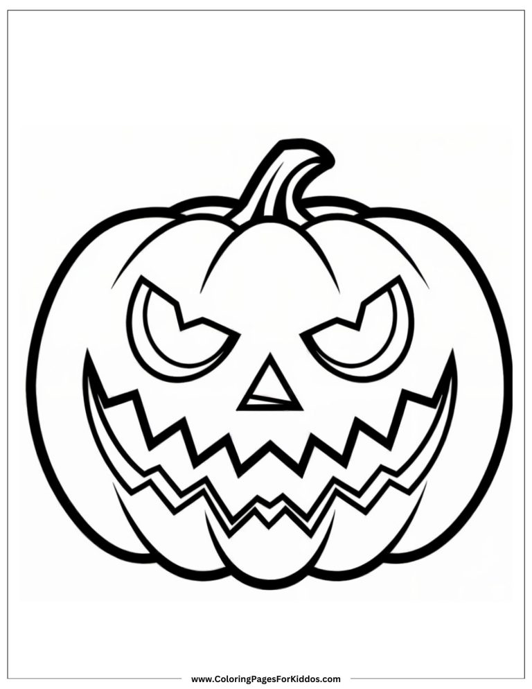 Pumpkin Coloring Pages: 48 Free Printable PDF