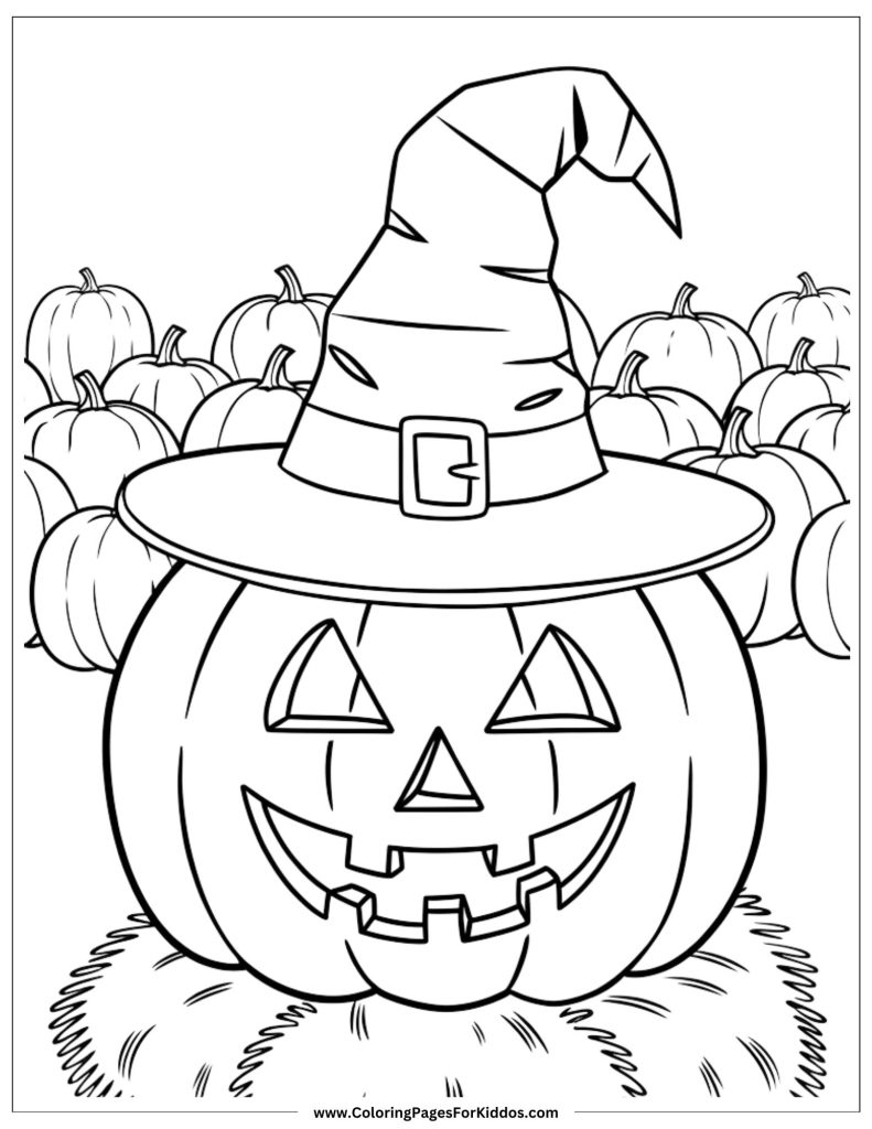 Pumpkin Coloring Pages: 48 Free Printable PDF