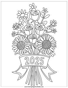 New Year's Coloring Pages: 48 Free Printable PDFs