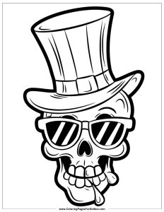 Skull Coloring Pages: 48 Free Printable PDFs
