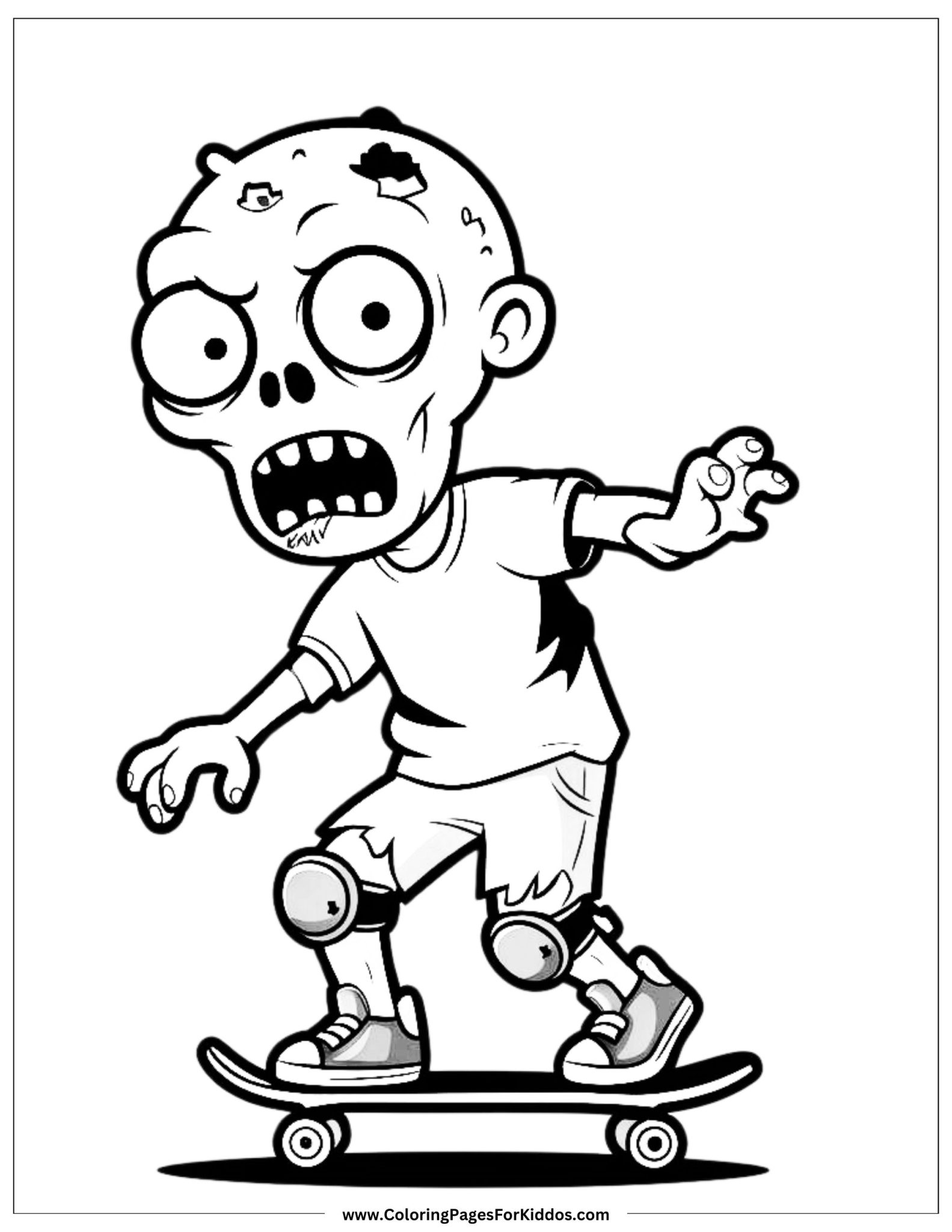 Zombie Coloring Pages: 48 Free Printable PDFs