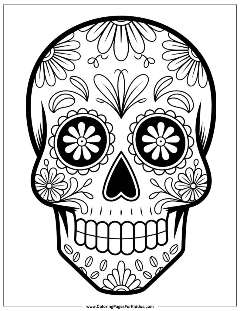 Skull Coloring Pages: 48 Free Printable PDFs