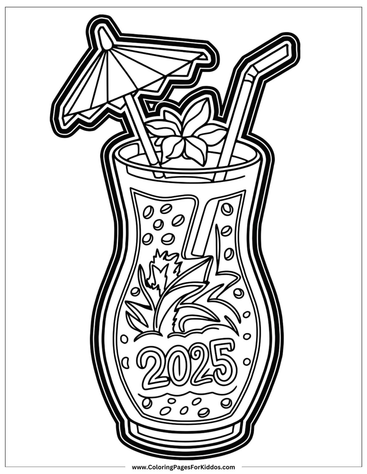 New Year's Coloring Pages: 48 Free Printable PDFs