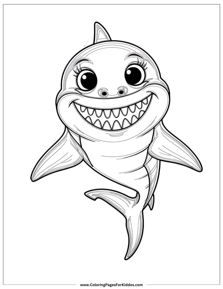 Shark Coloring Pages: 48 Free Printable PDFs
