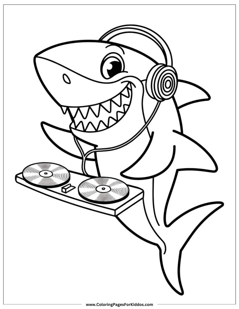 Shark Coloring Pages: 48 Free Printable PDFs