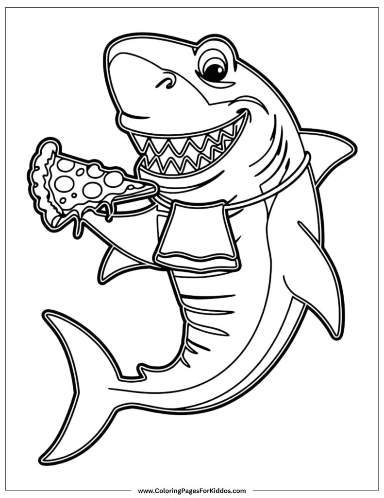 Shark Coloring Pages: 48 Free Printable PDFs